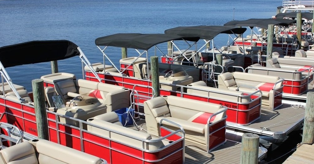 70 HP Pontoon Rental in Panama Beach, FL | Lagoon Pontoons